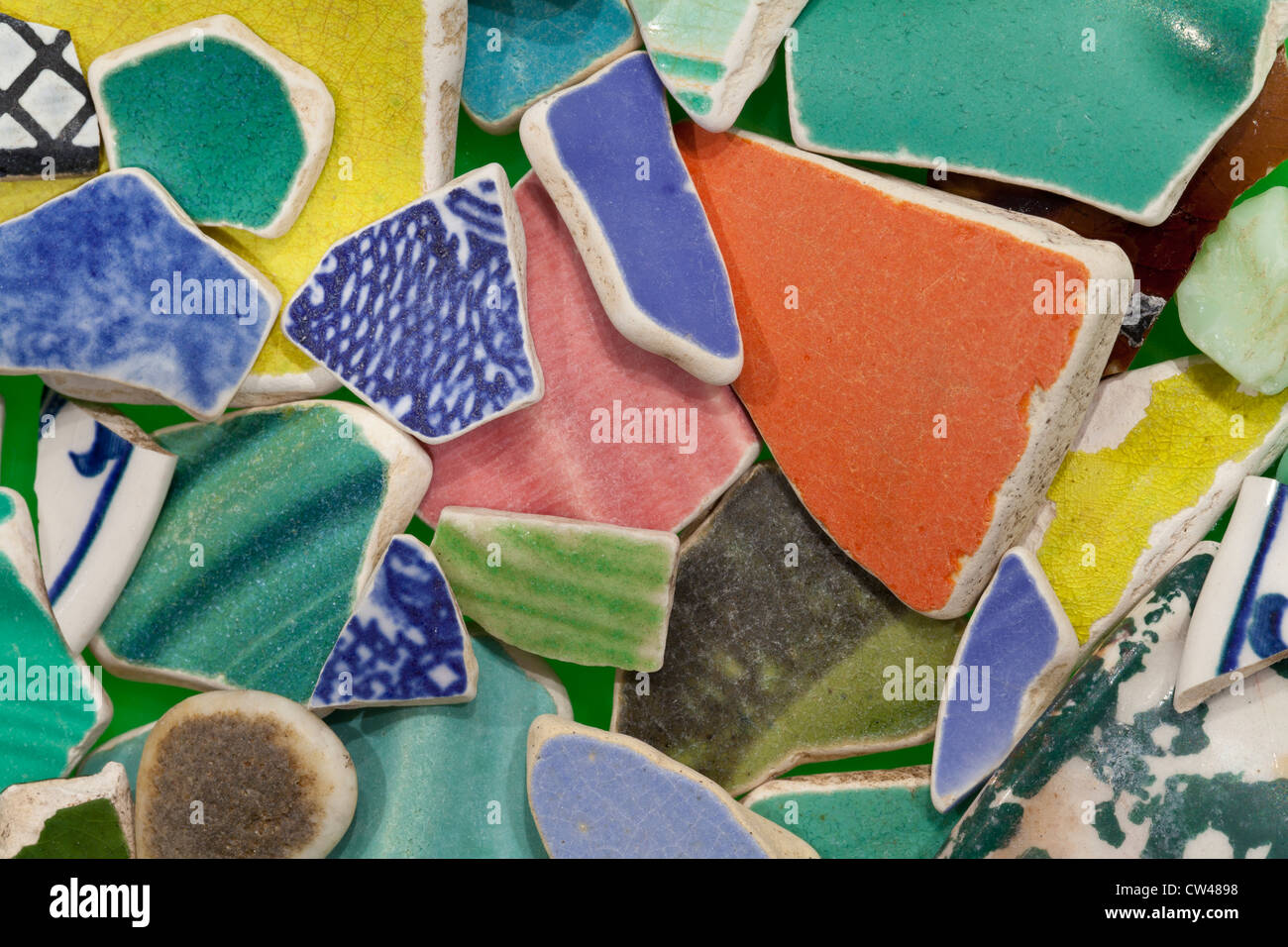Multi colored broken crockery hi-res stock photography and images - Alamy