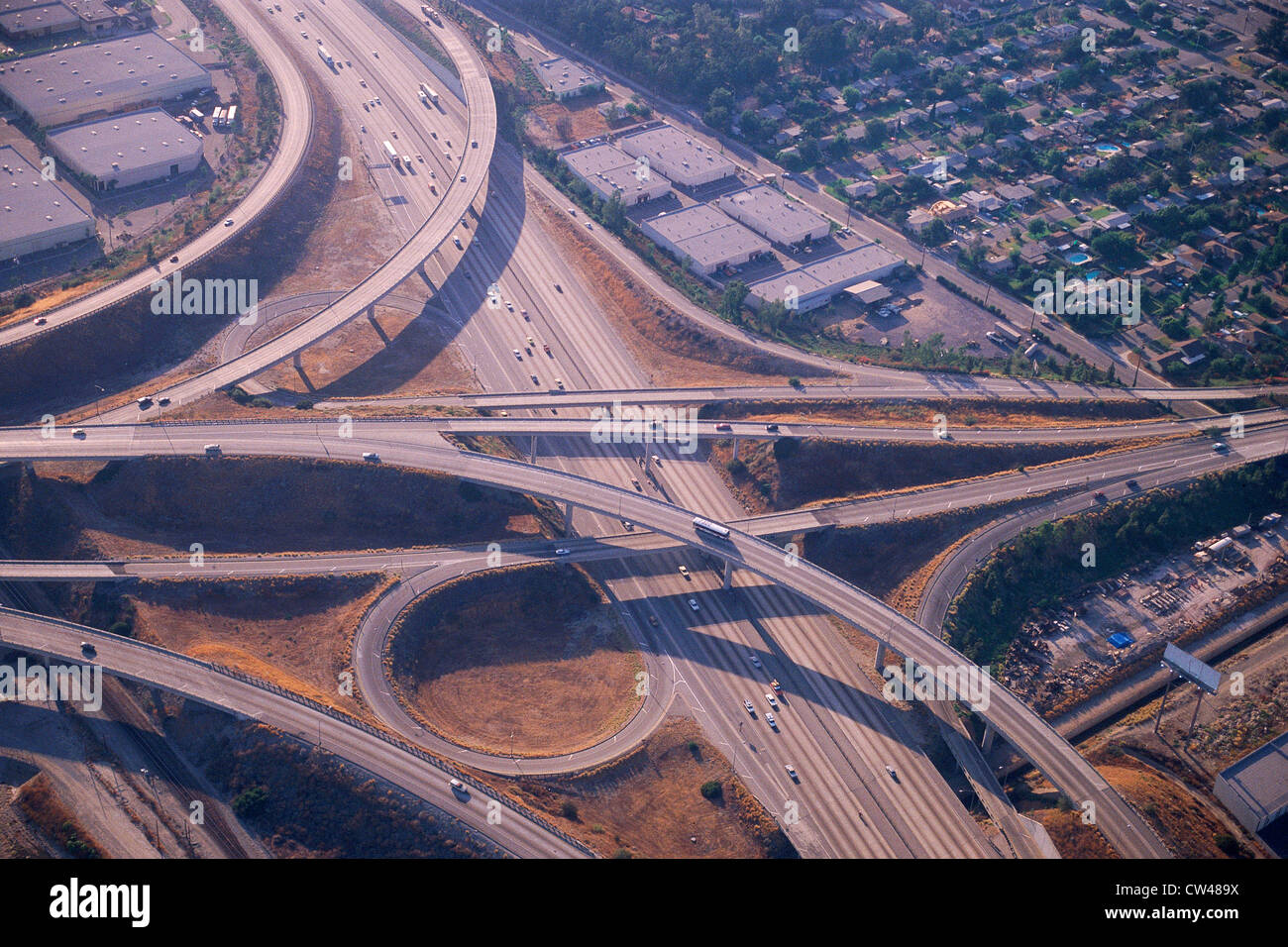 View of highway interchange Stock Photo - Alamy