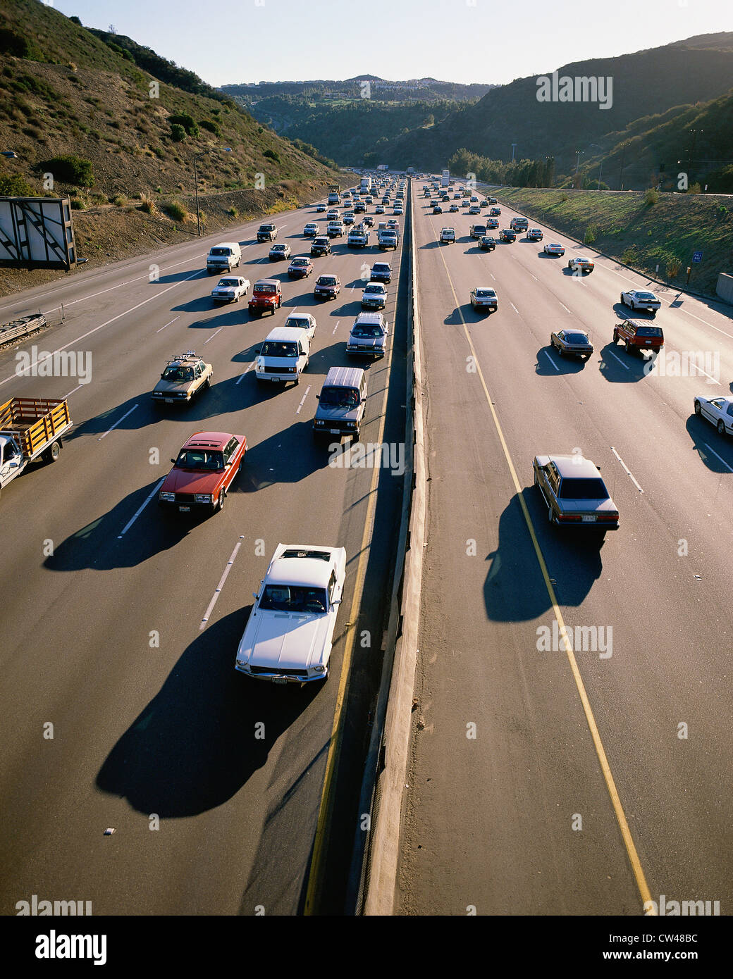Cars on highway Stock Photo - Alamy