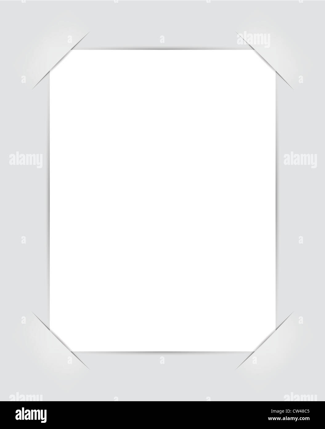 Photo frame corners. Illustration for design on gray background Stock ...