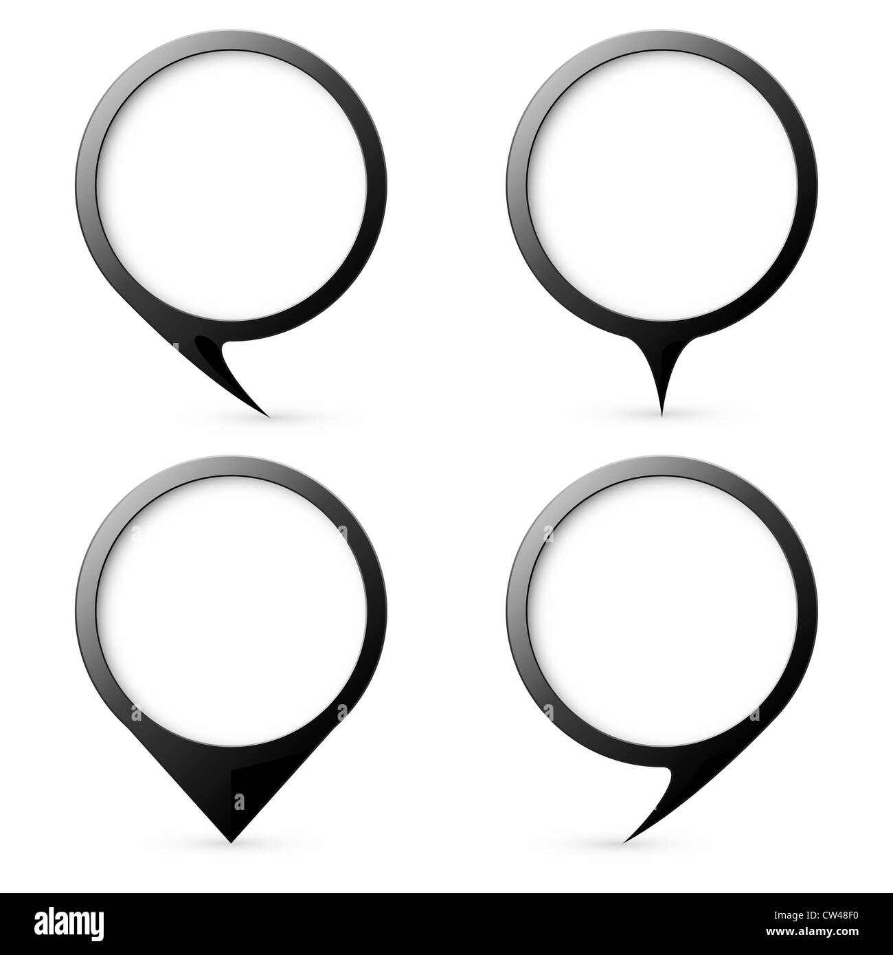 Black map text marker. Illustration for design on white background ...
