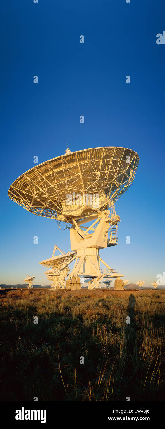 Array/satellite dish aimed towards sky Stock Photo - Alamy