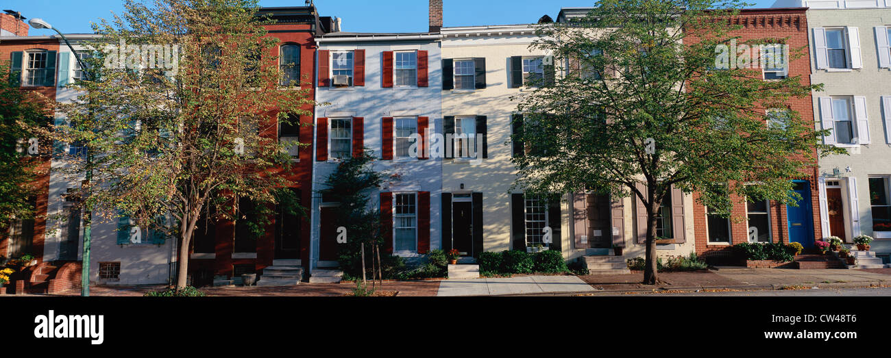 Row homes philadelphia hi-res stock photography and images - Alamy