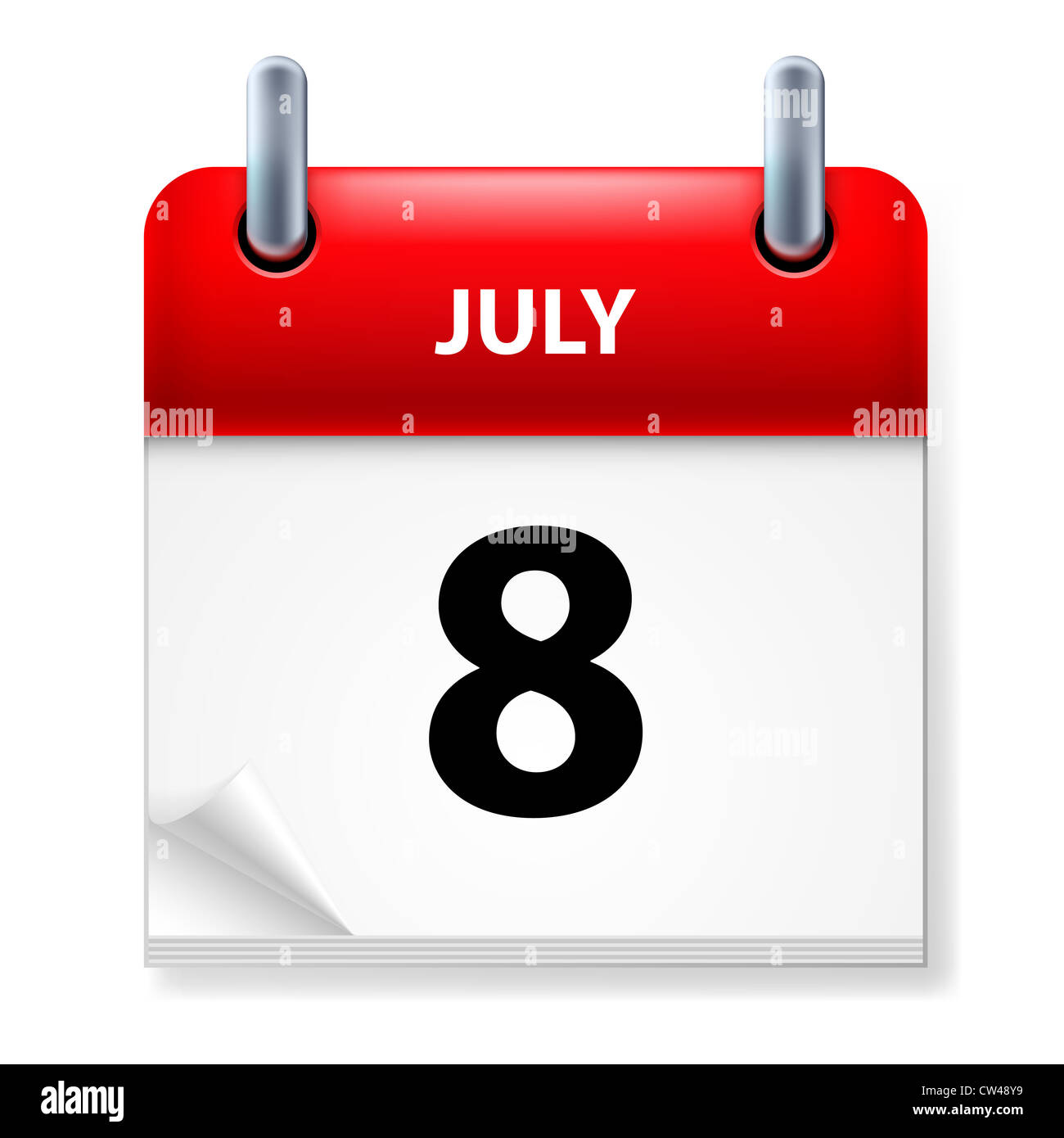 Eighth month of the year Cut Out Stock Images & Pictures - Alamy