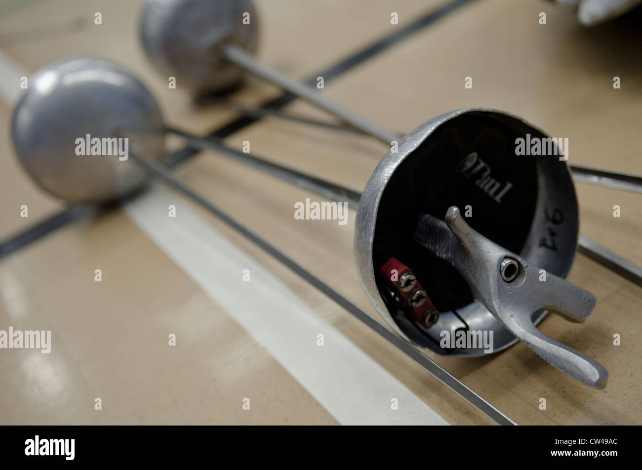 Fencing swords at the National Fencing Championships Stock Photo - Alamy