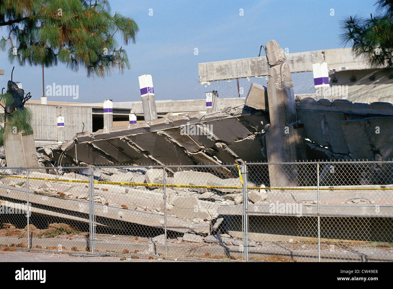 Highway fence collapsed hi-res stock photography and images - Alamy