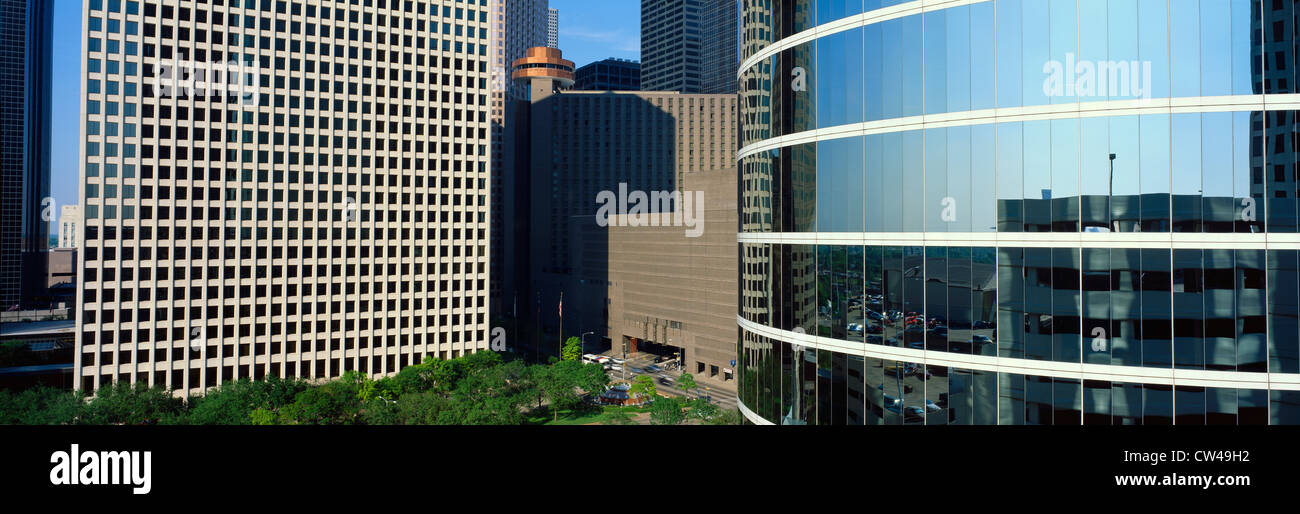 Skyscraper windows in Houston, TX Stock Photo - Alamy