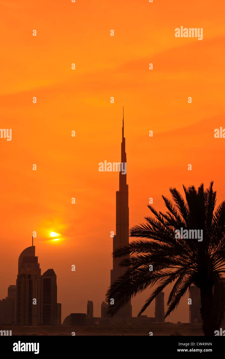 Burj khalifa sunset hi-res stock photography and images - Alamy