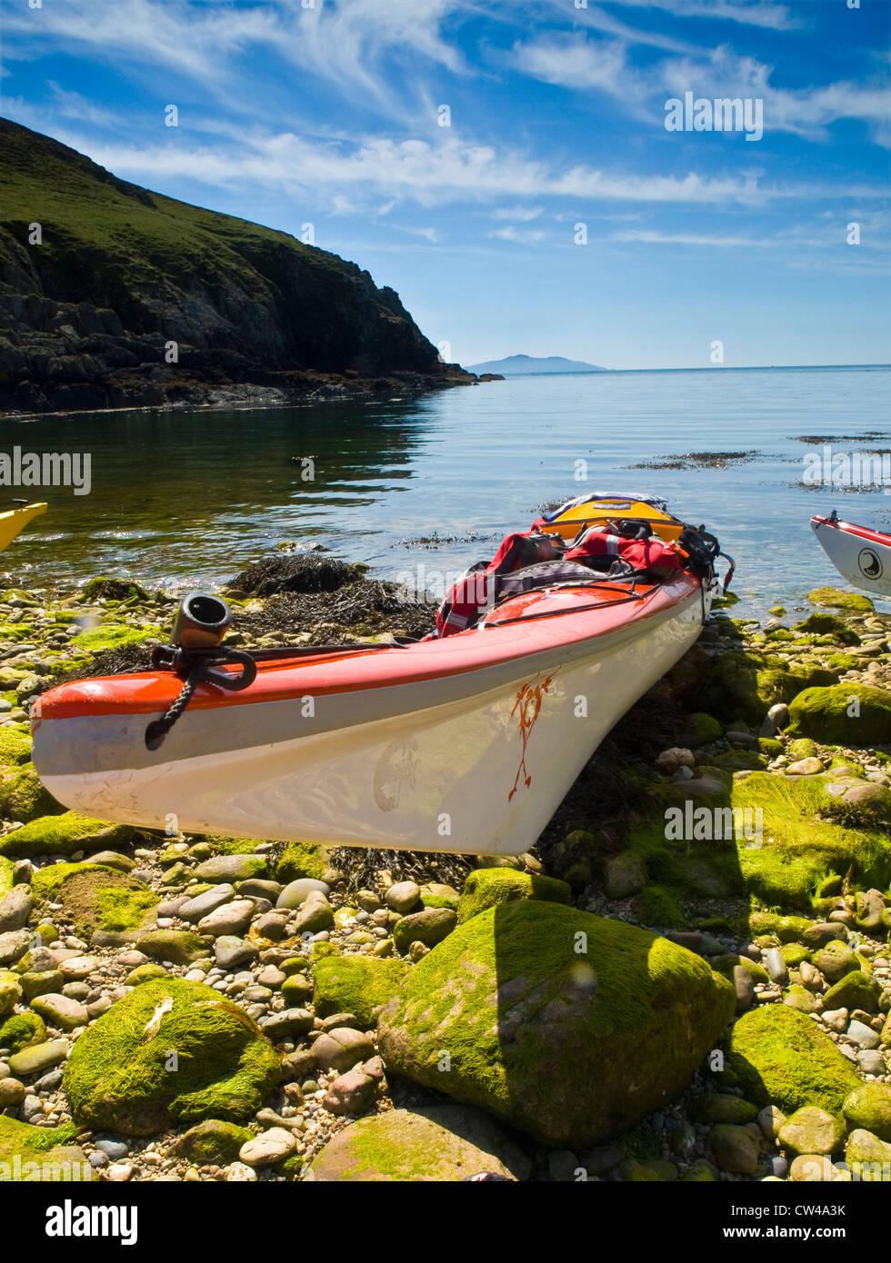 sea kayaking, Anglesey, Wales Stock Photo - Alamy