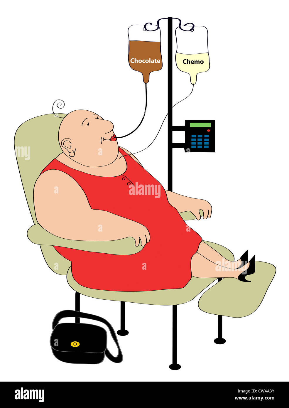 Chemo chair, illustration Stock Photo - Alamy