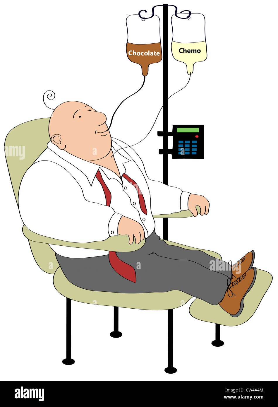 Chemo chair, illustration Stock Photo - Alamy