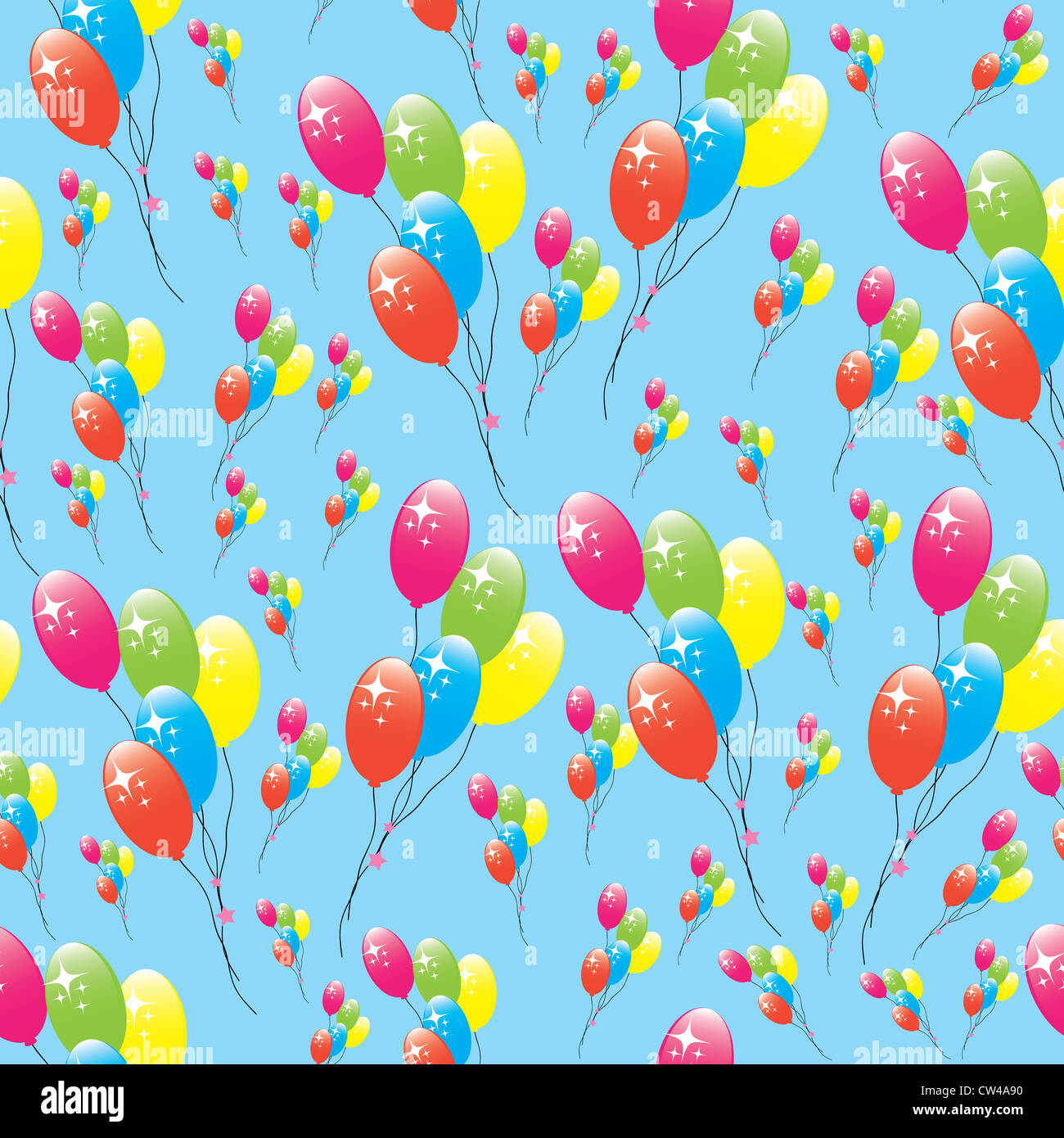 Seamless texture of colorful balloons Stock Photo - Alamy