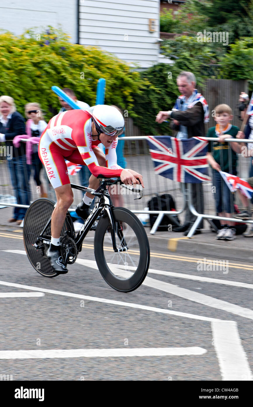 London2012 Men's Olympic Time-trial. Lars Bak from Denmark Stock Photo ...