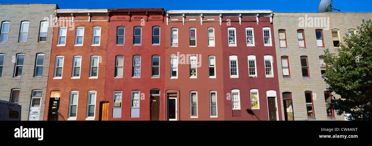 Baltimore row houses Stock Photo - Alamy