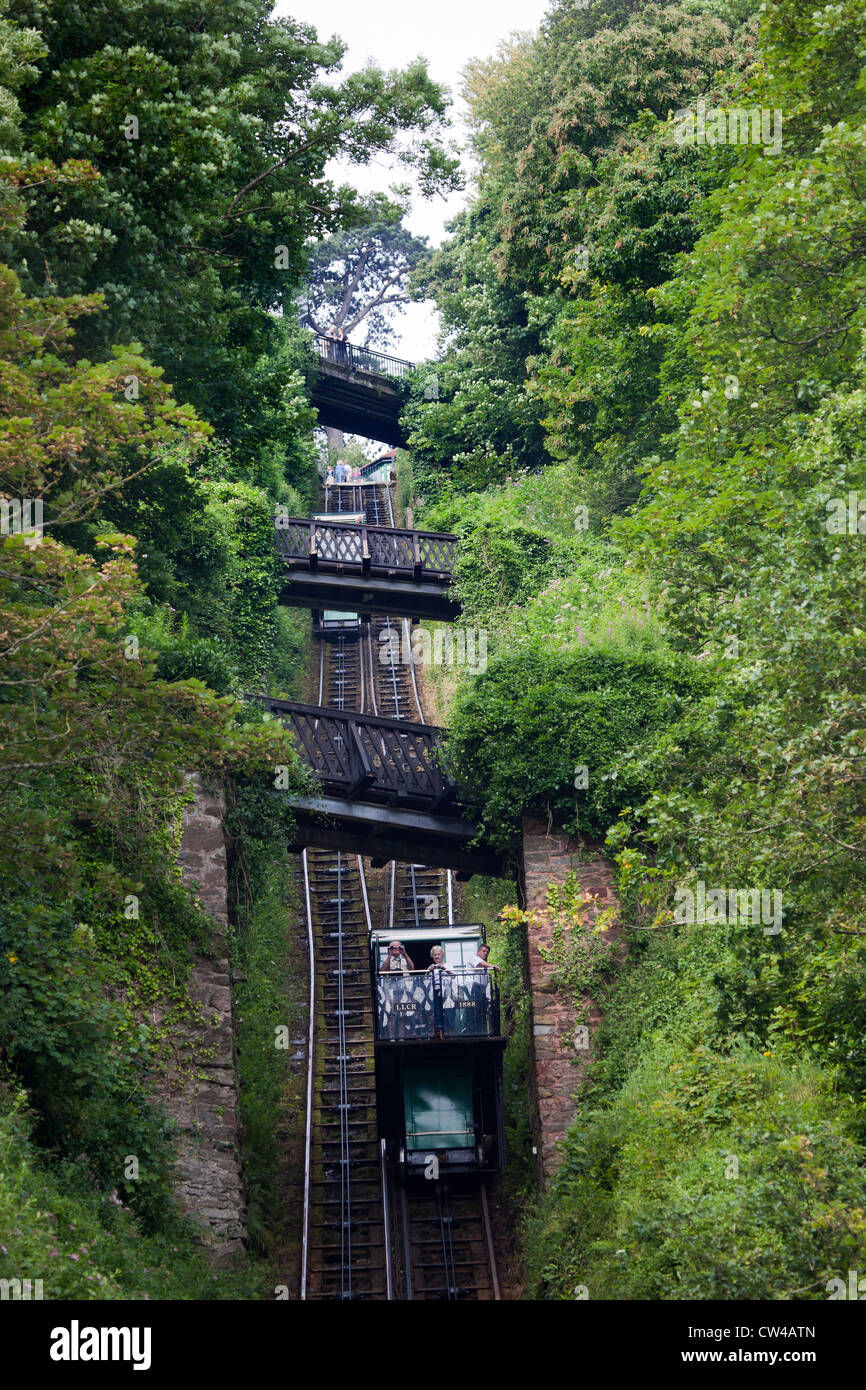 Lynton and Lynmouth Cliff Railway Stock Photo - Alamy