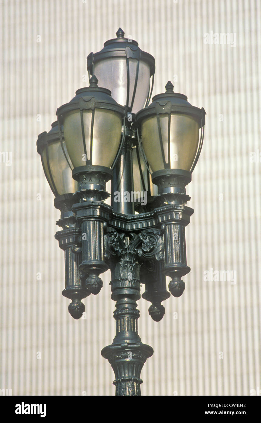 World Trade Towers Lamp Post detail, Wall Street, New York City, NY ...