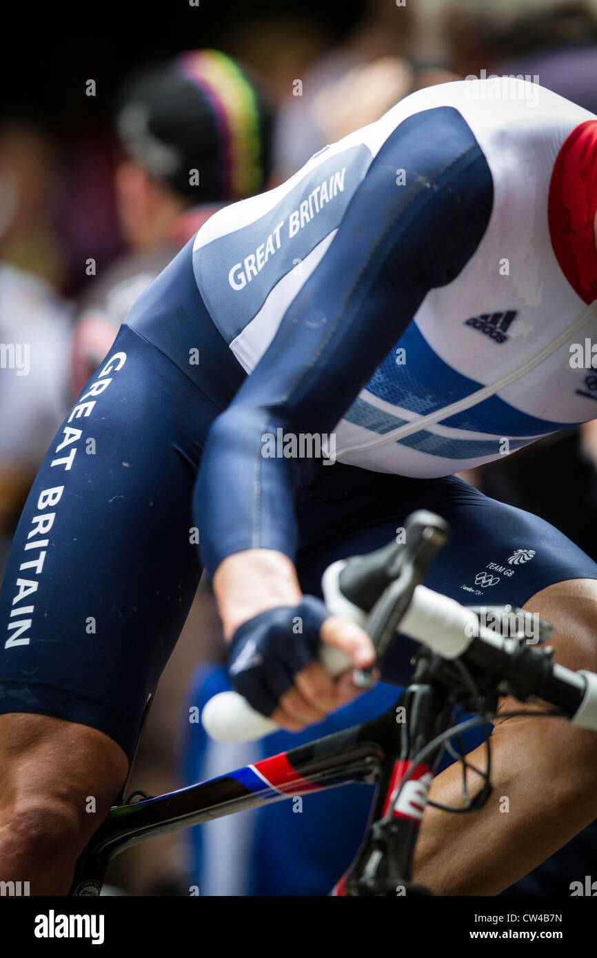 David Millar of Team GB during the Olympic road race at London 2012 ...