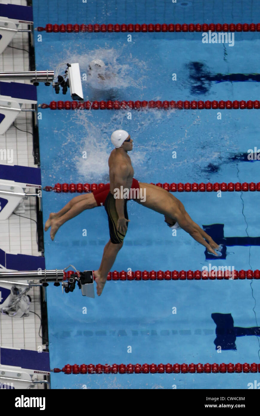 SWIMMING ACTION FROM THE AQUATICS CENTRE AT THE LONDON 2012 OLYMPIC ...