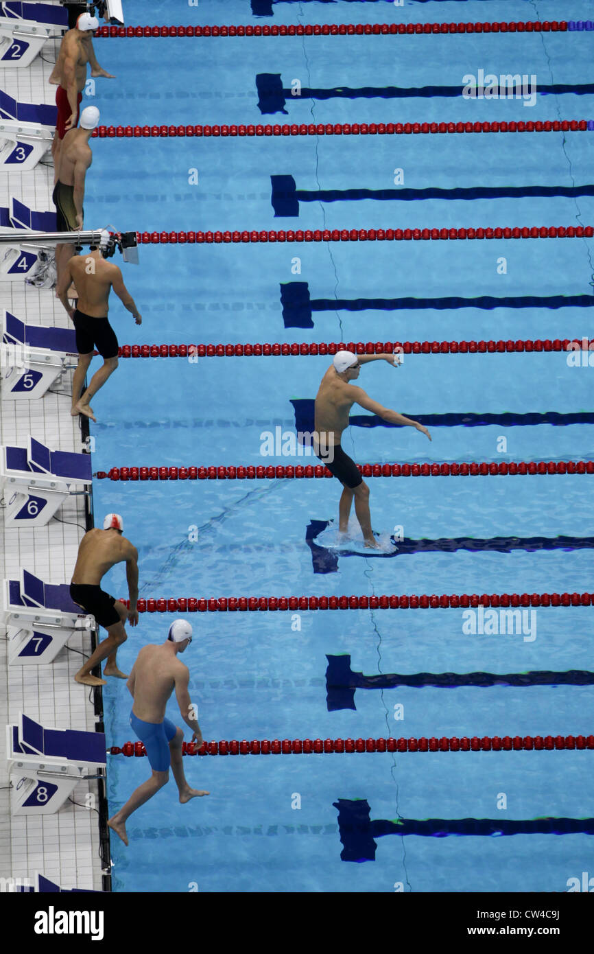 SWIMMING ACTION FROM THE AQUATICS CENTRE AT THE LONDON 2012 OLYMPIC ...