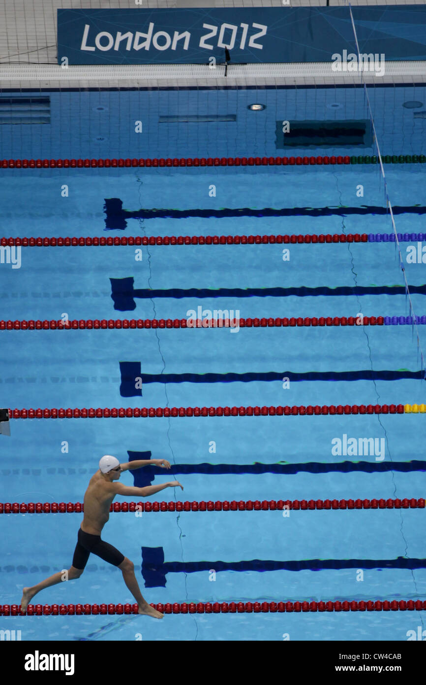 SWIMMING ACTION FROM THE AQUATICS CENTRE AT THE LONDON 2012 OLYMPIC ...