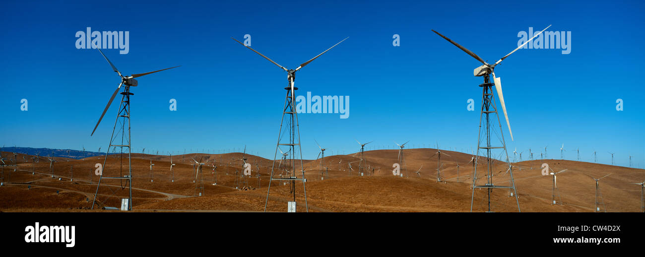 Wind energy, Altamont Pass on Route 580 in Livermore, CA Stock Photo ...