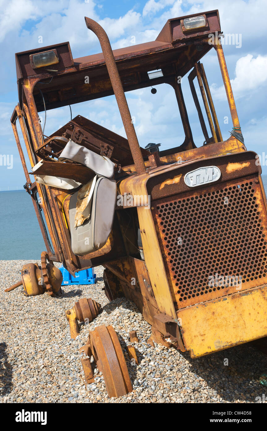 Old fashioned Track Marshall tractor Stock Photo - Alamy
