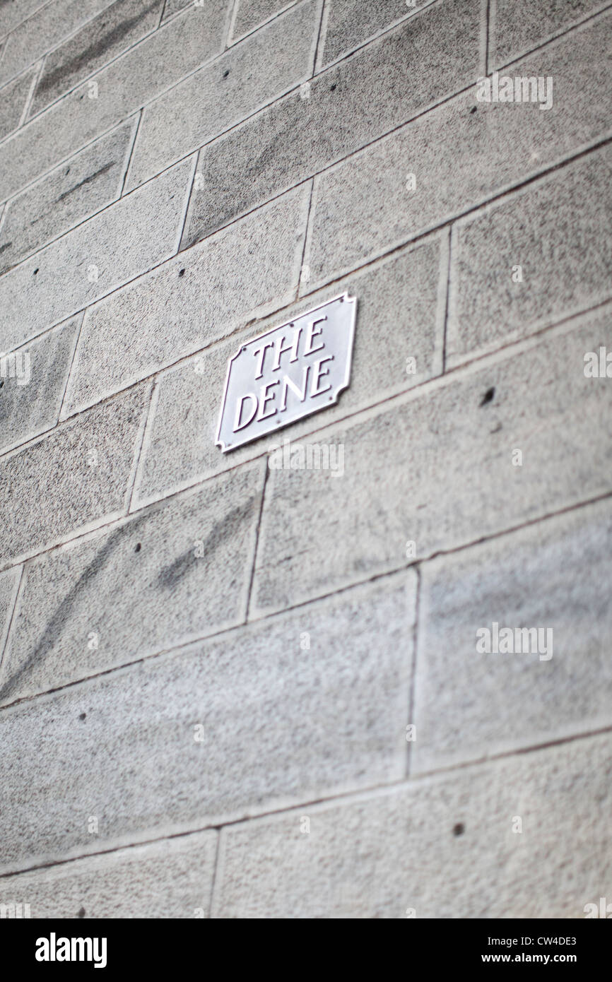 The Dene sign, Water of Leith, Dean, Edinburgh Stock Photo - Alamy