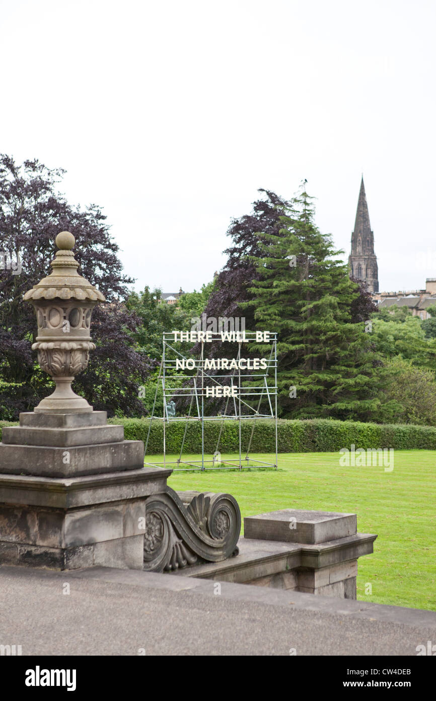 National Gallery, Edinburgh. There will be no miracles here Stock Photo ...