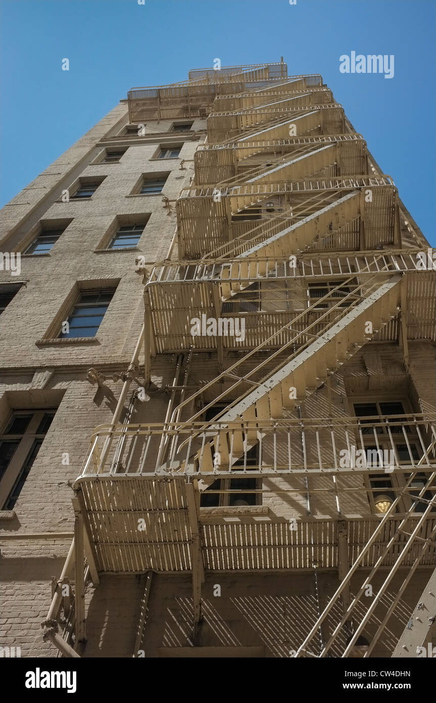A Fire or Emergency Escape on the side of an Office Building in San ...