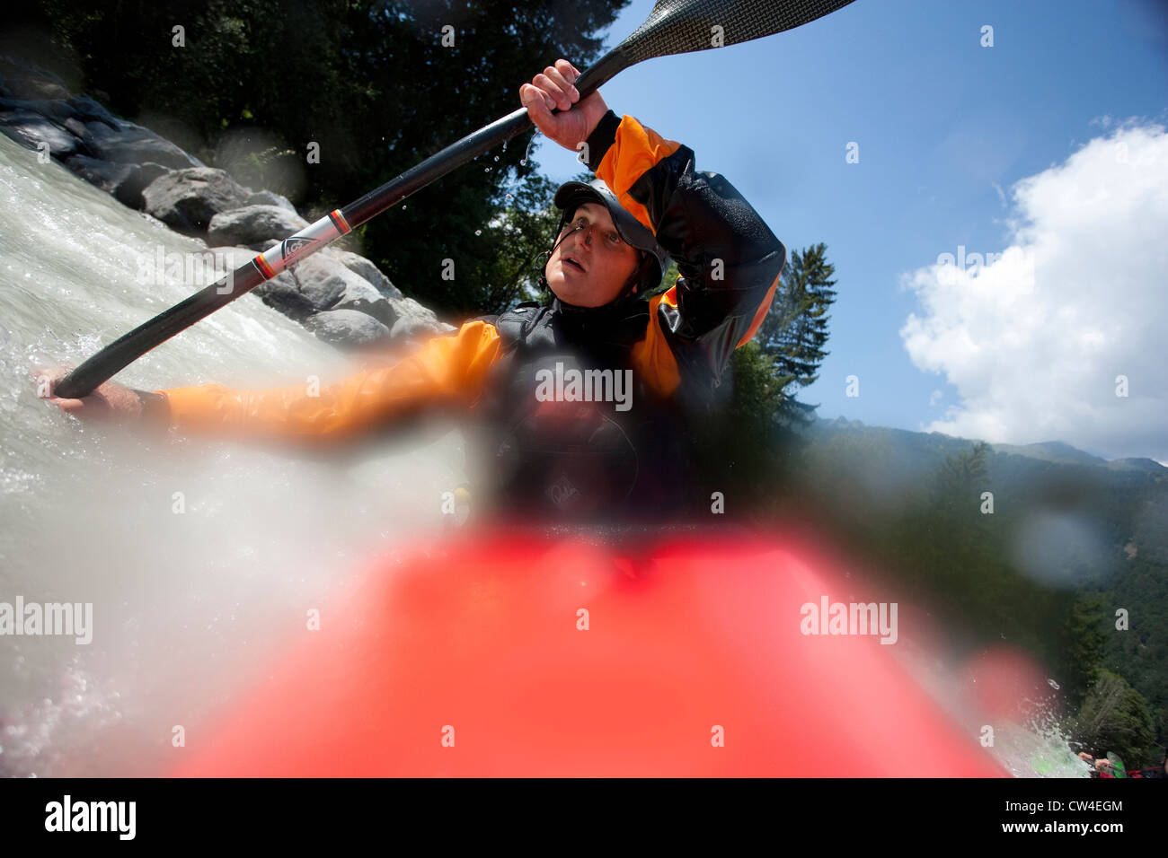Austrian alps kayaking hi-res stock photography and images - Alamy