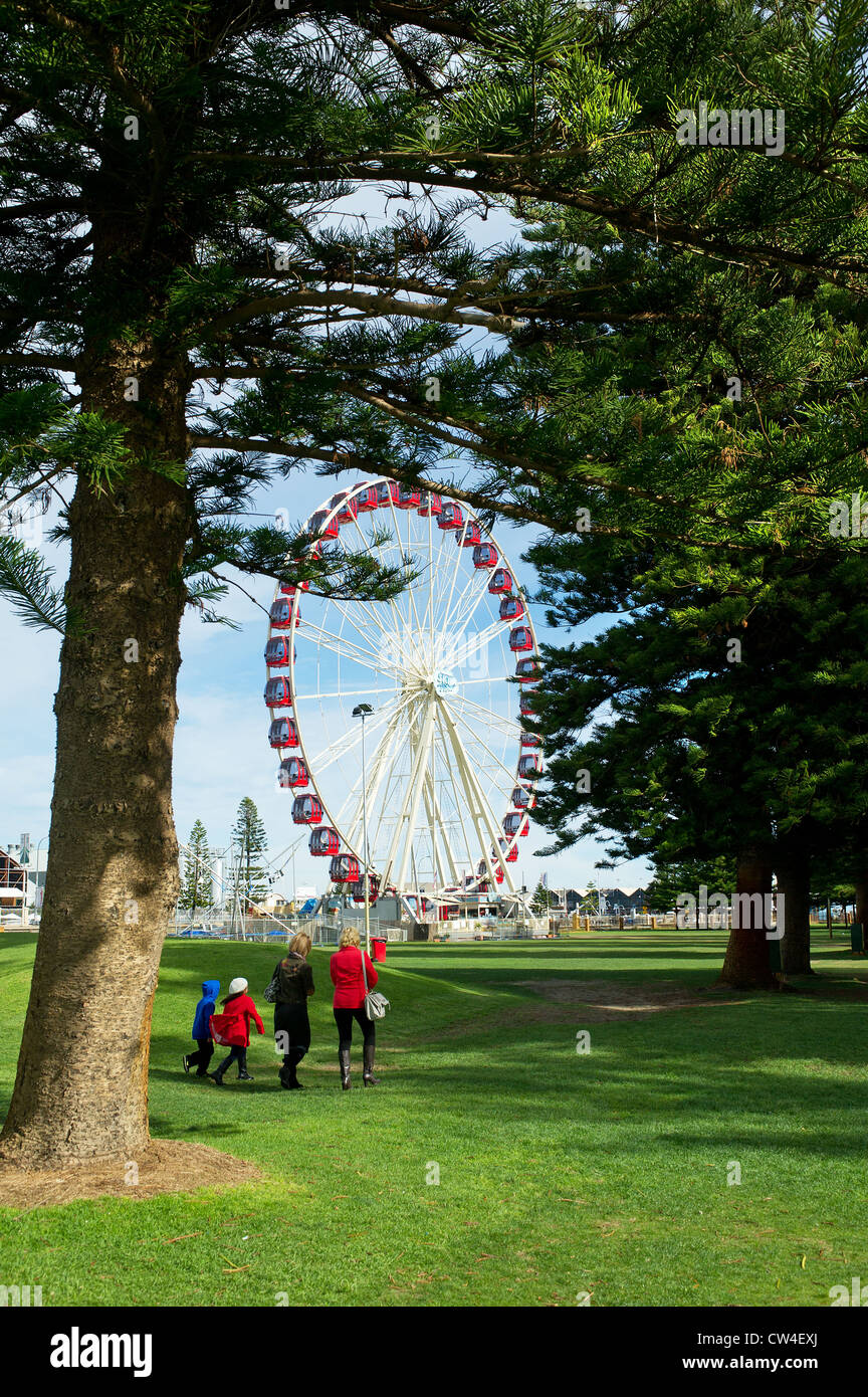The Skyview Observation Wheel in Fremantle, Western Australia Stock ...