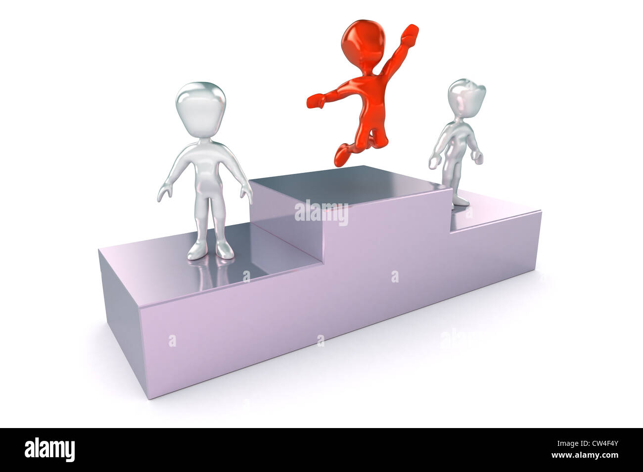 A Colourful 3d Rendered Success Podium Concept Illustration Stock Photo ...