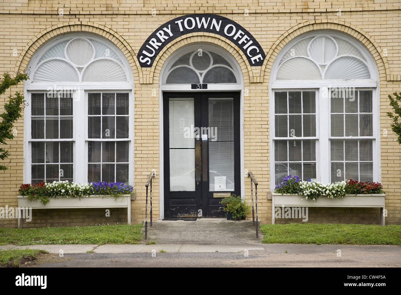 Surry Town Office building, Surry in Surry County, Virginia, founded in ...