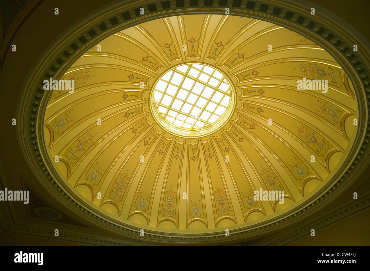 Interior view of dome of Virginia State Capitol, Richmond Virginia ...