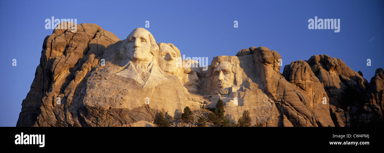 American presidents sculpture on mount rushmore hi-res stock ...