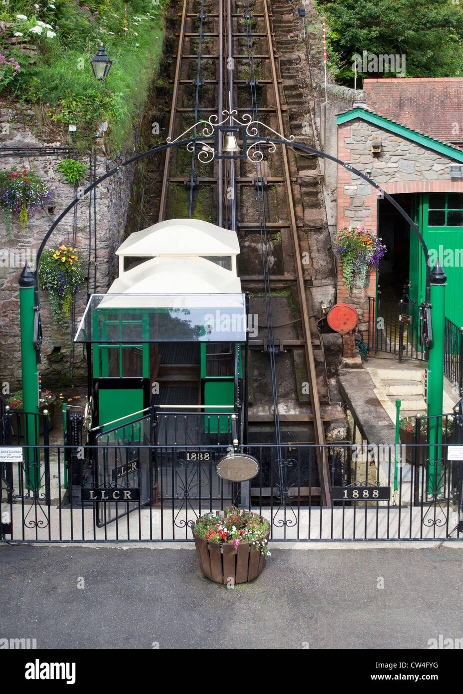 Lynton and lynmouth funicular cliff railway hi-res stock photography ...
