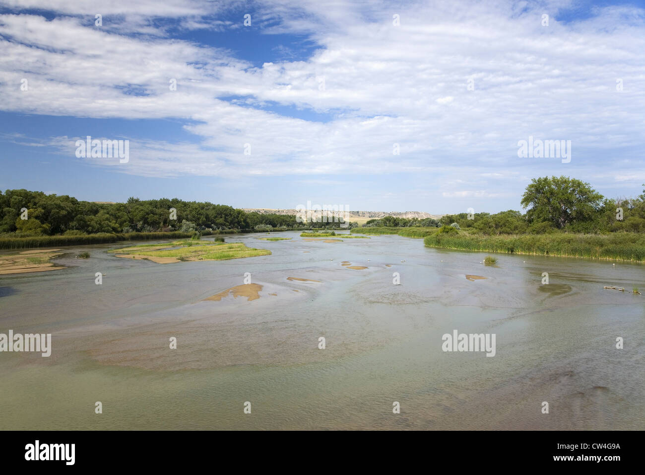 North Platte River, western Nebraska, along state highway 26 Stock ...