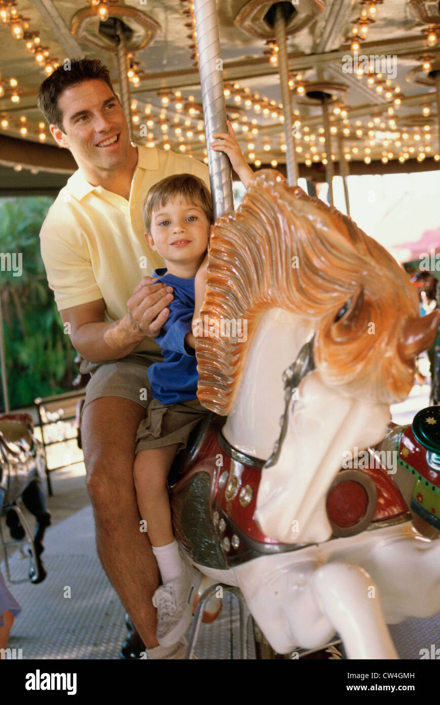 Father son horse riding hi-res stock photography and images - Alamy