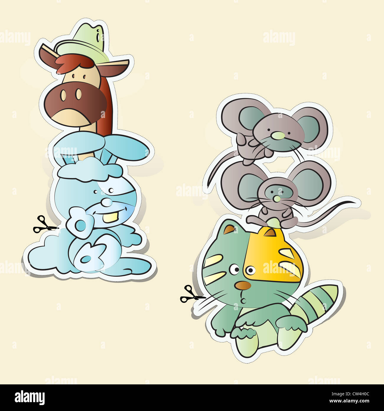 Horses cartoons 3617 hi-res stock photography and images - Alamy