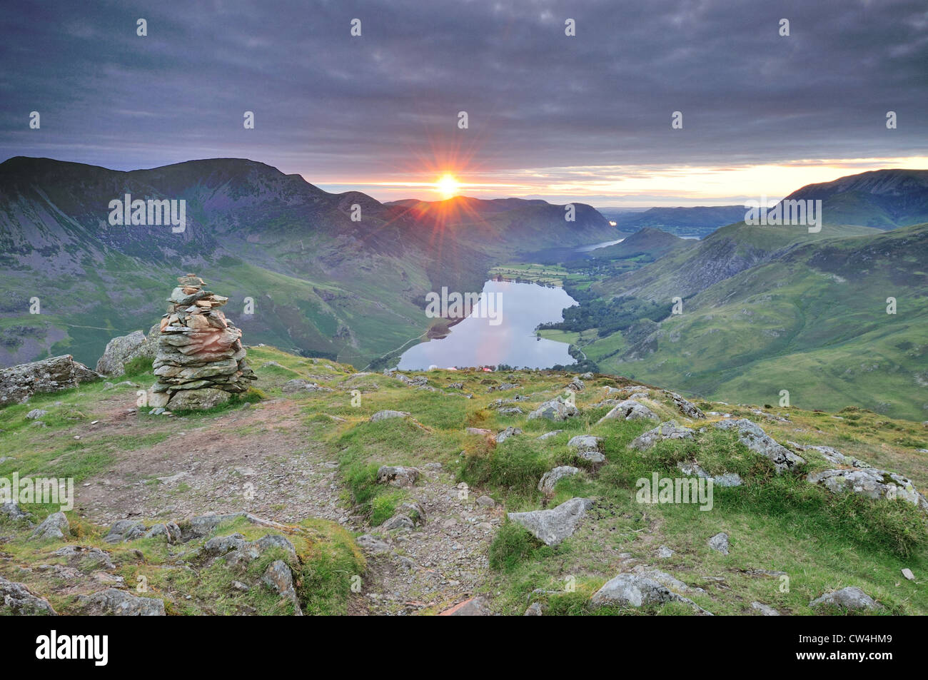 View over buttermere valley hi-res stock photography and images - Alamy