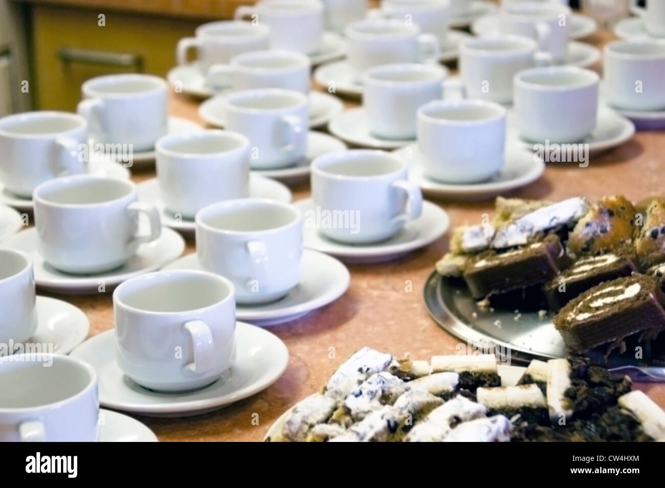 Tea and cake at Women's Institute meeting Stock Photo - Alamy