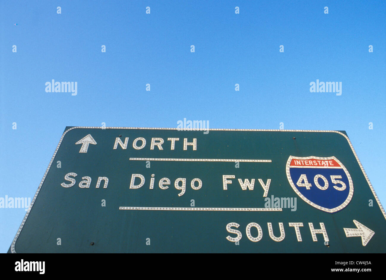 A sign for the 405 San Diego freeway Stock Photo - Alamy
