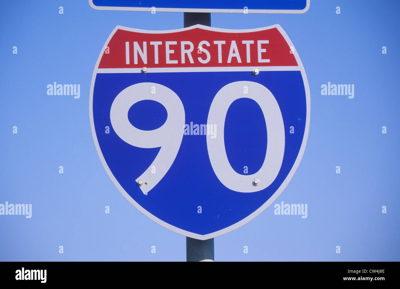 A sign for interstate 90 Stock Photo - Alamy