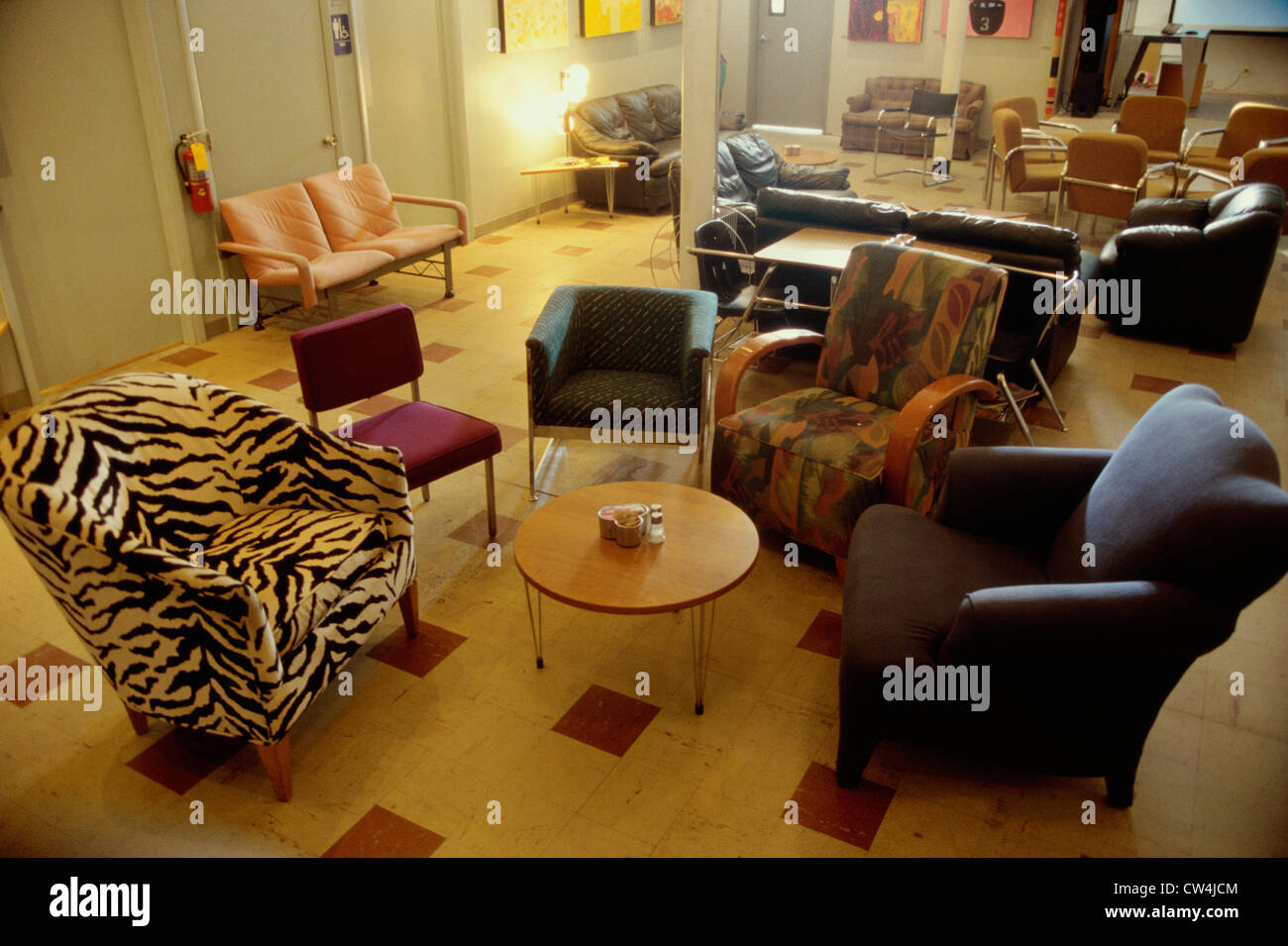 High angle view of a restaurant interior Stock Photo - Alamy