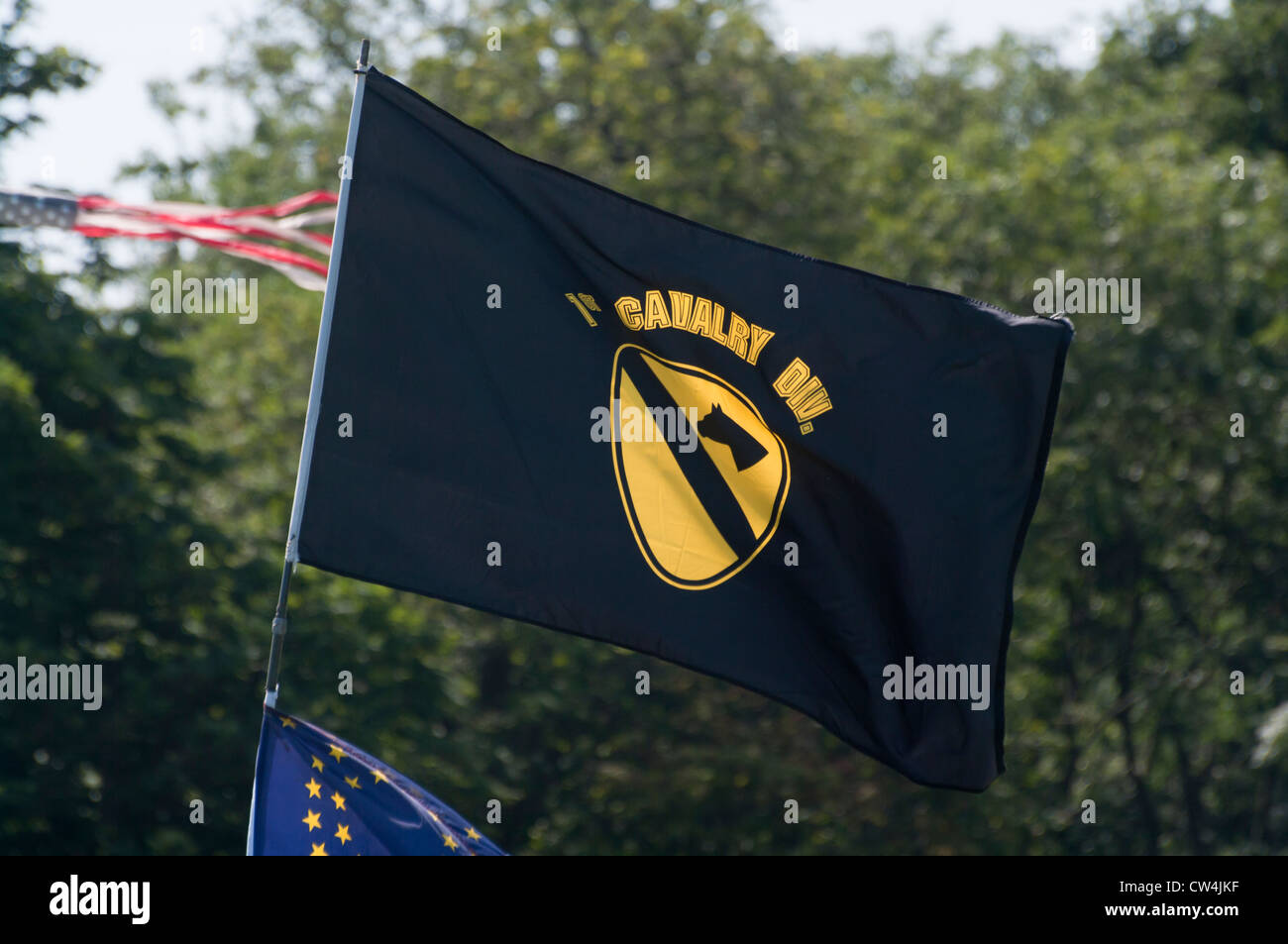 US Army 1st Cavalry Division Flag Stock Photo - Alamy
