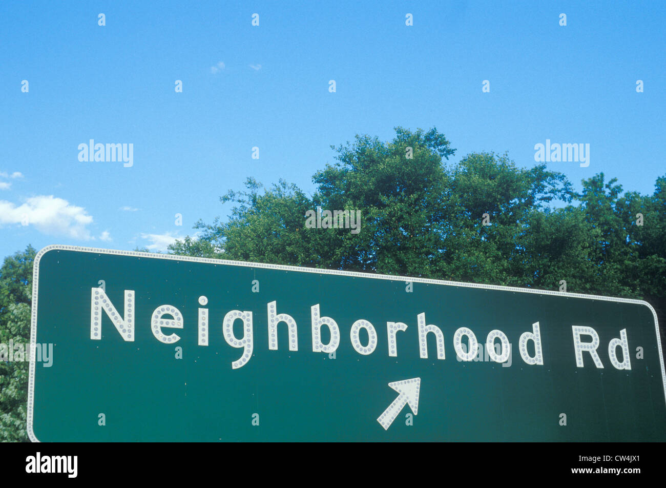 A sign that reads ?Neighborhood Rd Stock Photo - Alamy