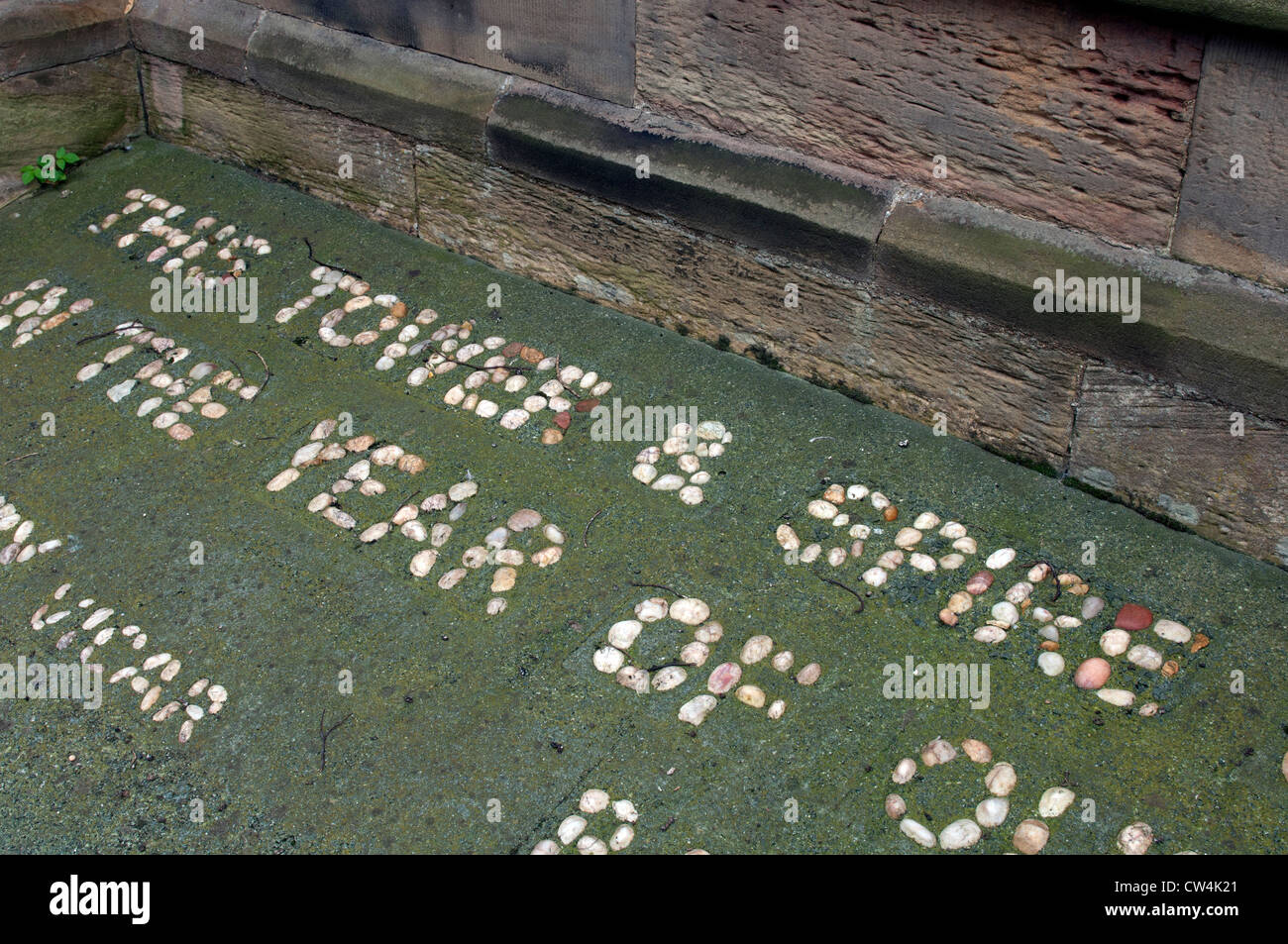 Writing with pebbles hi-res stock photography and images - Alamy