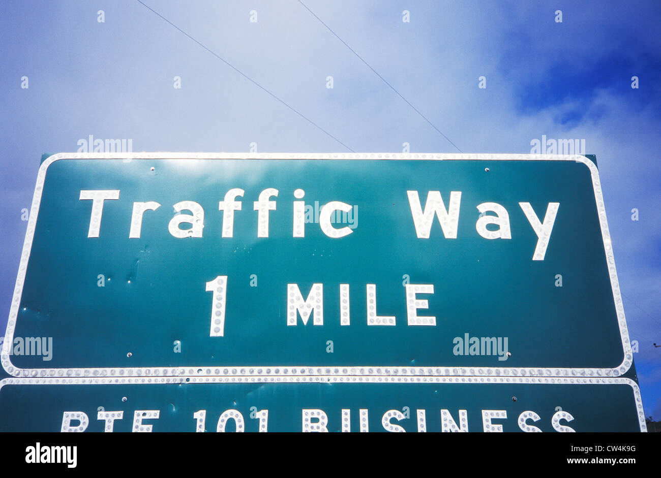 Mile traffic sign hi-res stock photography and images - Alamy