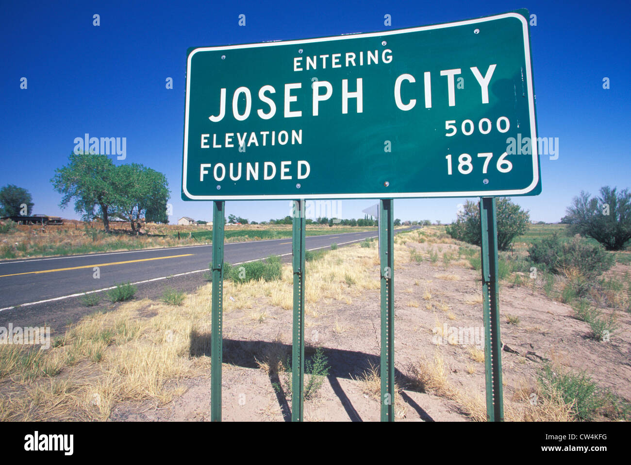A sign that reads ?Joseph City Stock Photo - Alamy