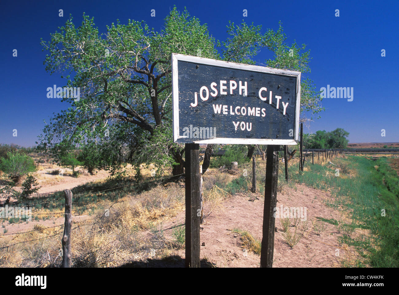 A sign that reads ?Joseph City Stock Photo - Alamy